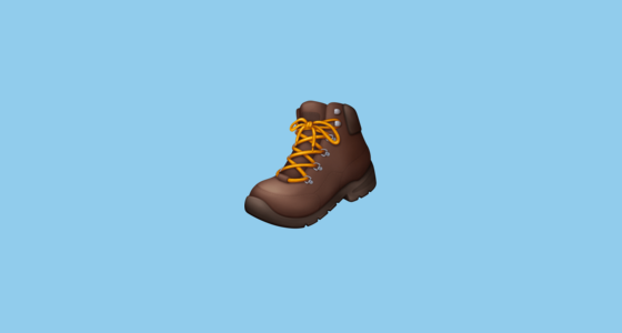 🥾 Chaussure De Randonnée Emoji on Facebook 4.0