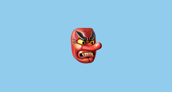 👺 Demonio Japonés Tengu Emoji on Facebook 4.0