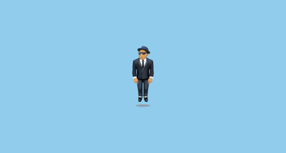 🕴🏽 Person in Suit Levitating: Medium Skin Tone Emoji on Facebook 4.0
