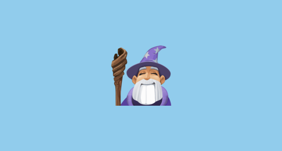 🧙🏼‍♂️ Man Mage: Medium-Light Skin Tone Emoji on Facebook 4.0