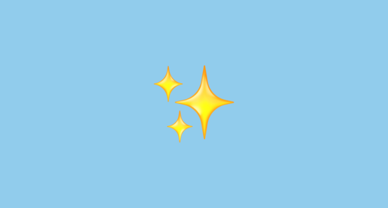 Funkelnde Sterne Emoji on Facebook 4.0