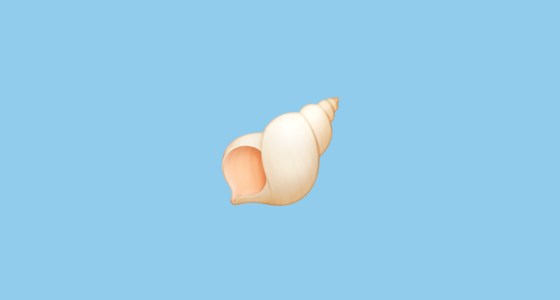 🐚 Spiral Shell Emoji on Facebook 4.0