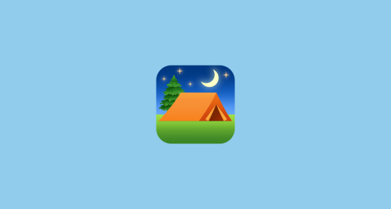 ⛺ Barraca Emoji on Facebook 4.0