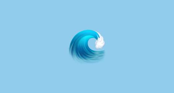 🌊 Ola De Mar Emoji on Facebook 4.0