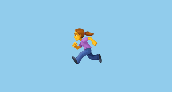 🏃‍♀️ Mulher Correndo Emoji on Facebook 4.0