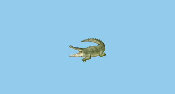 🐊 鳄鱼 Emoji on Facebook 13.1