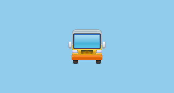 🚍 Bus De Face Emoji on Facebook 13.1