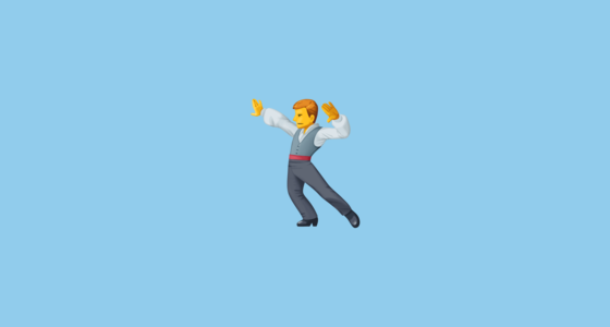🕺 Man Dancing Emoji on Facebook 13.0