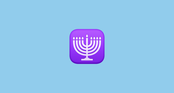 🕎 Menorá Emoji on Facebook 13.0