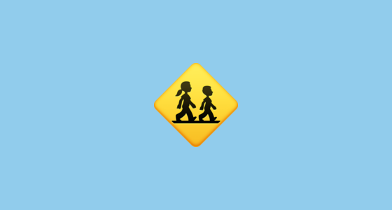 🚸 Children Crossing Emoji on Facebook 14.0