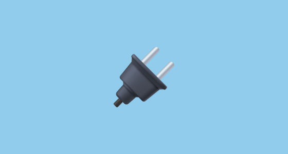 🔌 Electric Plug Emoji on Facebook 14.0