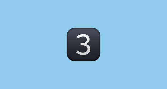 3️⃣ Keycap Digit Three Emoji on Facebook 14.0