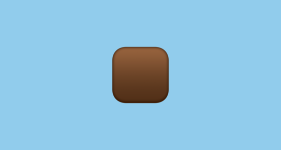 🟫 Brown Square Emoji on Facebook 14.0