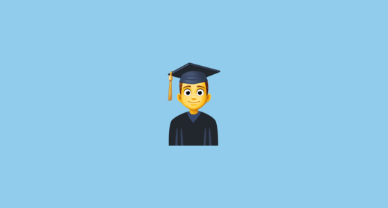 👨‍🎓 Estudante Emoji on Facebook 14.0