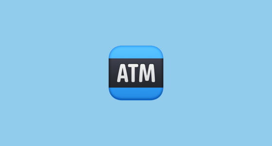 🏧 ATM Sign Emoji on Facebook 15.0