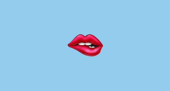 🫦 Biting Lip Emoji On Facebook 150