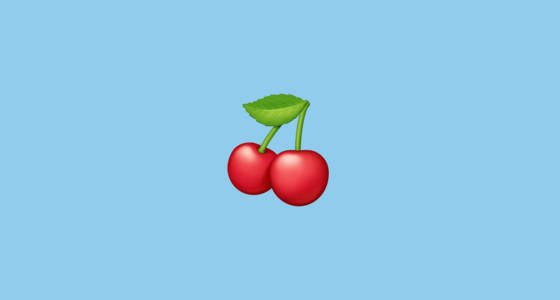 🍒 Cherries Emoji on Facebook 15.0