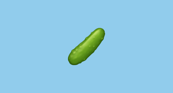 🥒 Cucumber Emoji on Facebook 15.0