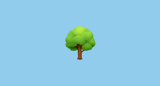🌳 Deciduous Tree Emoji on Facebook 15.0