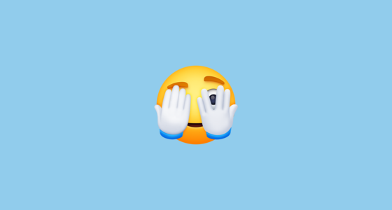 🫣 Face with Peeking Eye Emoji on Facebook 15.0