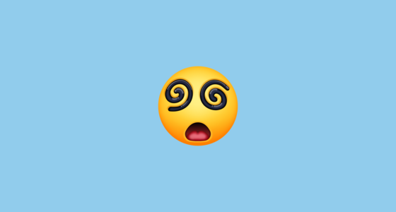 😵‍💫 Face with Spiral Eyes Emoji on Facebook 15.0