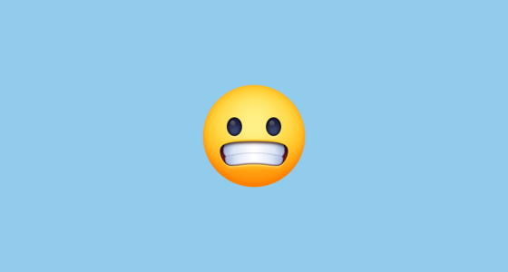 😬 Grimacing Face Emoji on Facebook 15.0