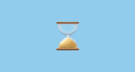 ⌛ Hourglass Done Emoji on Facebook 15.0