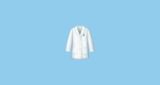 🥼 Lab Coat Emoji on Facebook 15.0