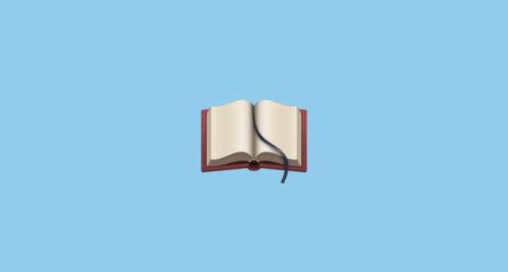 📖 Open Book Emoji on Facebook 15.0