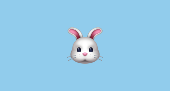 🐰 Rabbit Face Emoji on Facebook 15.0