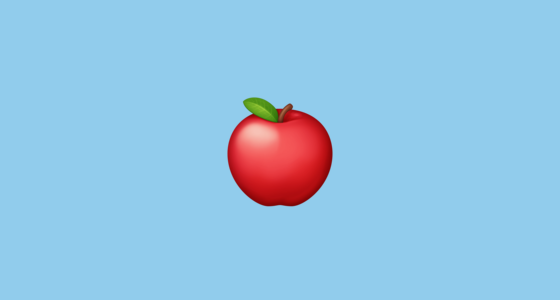 🍎 Red Apple Emoji on Facebook 15.0