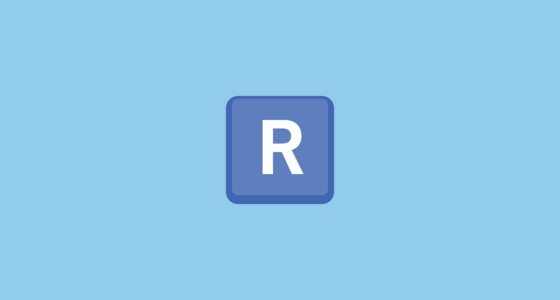 Regional Indicator Symbol Letter R Emoji on Facebook 15.0