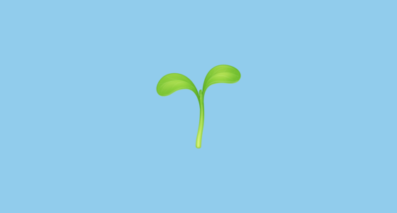 🌱 Seedling Emoji on Facebook 15.0