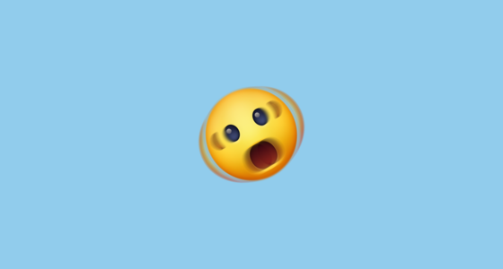 Shaking Face Emoji on Facebook 15.0
