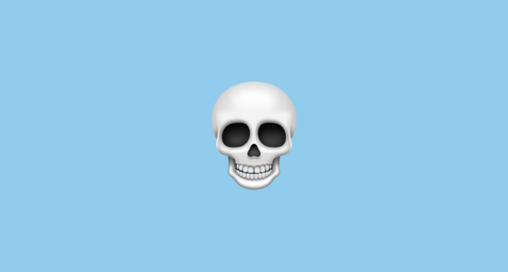 💀 Skull Emoji on Facebook 15.0