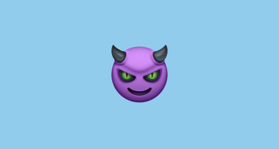 😈 Smiling Face with Horns Emoji on Facebook 15.0