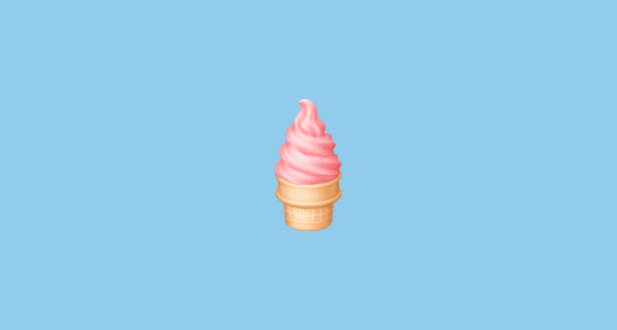 🍦 Soft Ice Cream Emoji on Facebook 15.0
