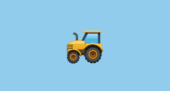 🚜 Tractor Emoji on Facebook 15.0