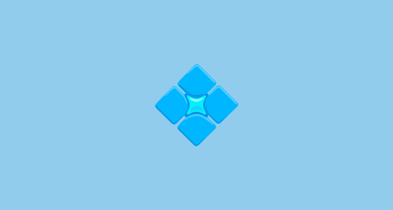 💠 Diamond with a Dot Emoji on Messenger 1.0