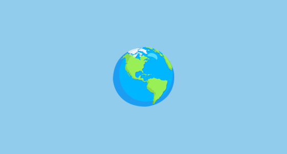 🌎 Globe Showing Americas Emoji on Messenger 1.0