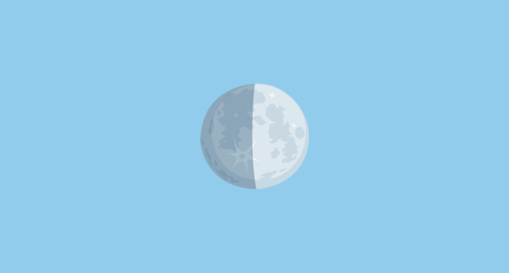 🌓 Primo Quarto Di Luna Emoji on Messenger 1.0 🌓 Primo Quarto Di Luna Emoji on Messenger 1.0