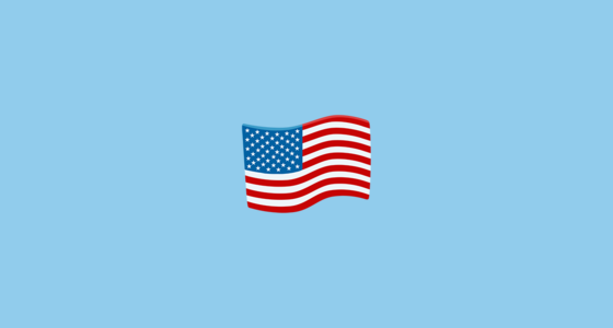 🇺🇸 Flag: United States Emoji on Messenger 1.0