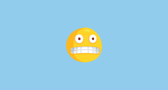😬 Grimacing Face Emoji on Messenger 1.0