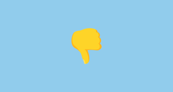 👎 Daumen Runter Emoji on Messenger 1.0