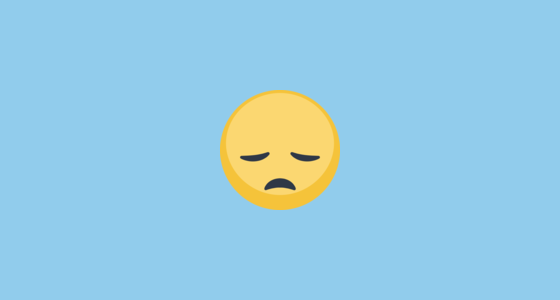 😞 Teleurgesteld Gezicht Emoji on Facebook 2.0