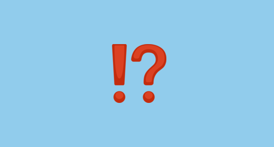 ⁉️ Uitroepteken En Vraagteken Emoji on Facebook 2.0