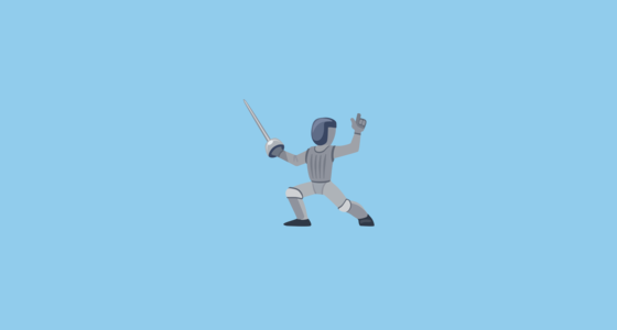 🤺 Person Fencing Emoji on Facebook 2.0