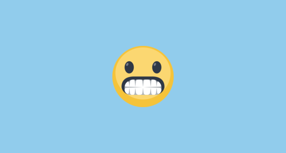 😬 Grimacing Face Emoji on Facebook 2.0