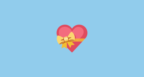 💝 Hart Met Strik Emoji on Facebook 2.0