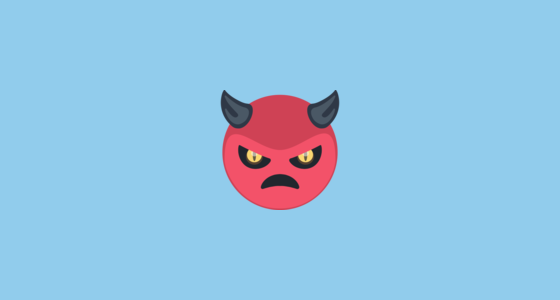 👿 Angry Face with Horns Emoji on Facebook 2.0